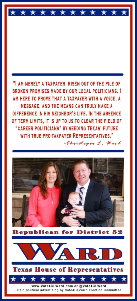 Chris Ward for Texas District 52 - Advocate News TX